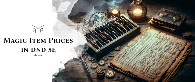 Magic Item Prices 5e – Before You Roll